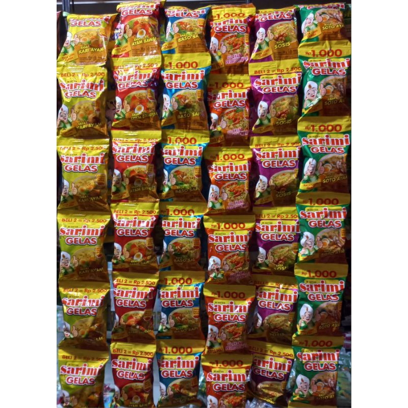 Jual Sarimi Gelas All Varian Rasa 1 Renceng Isi 10 Bungkus @30g ...