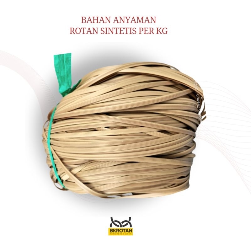 Jual Tali rotan sintetis per kg warna natural wicker | Shopee Indonesia