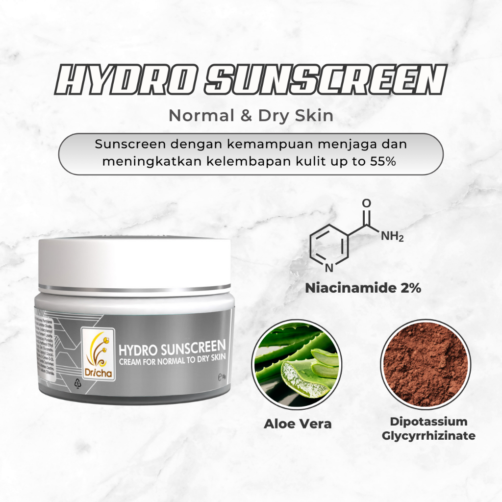 Jual HYDRO SUNSCREEN (Normal to Dry Skin) SPF 30 Wajah Kering ...