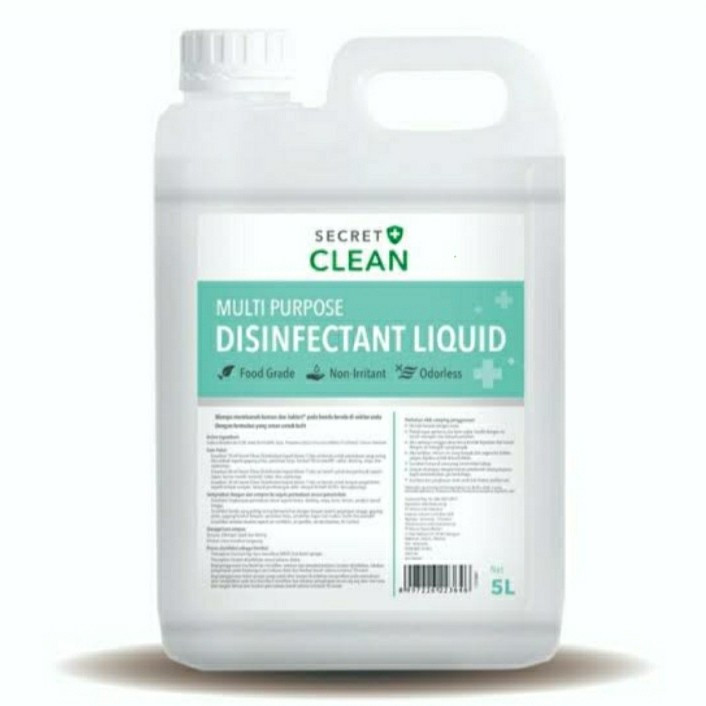 Jual Secreat Cean Desinfektan 5 Liter | Cairan Desinfeksi 5 Liter Merek ...