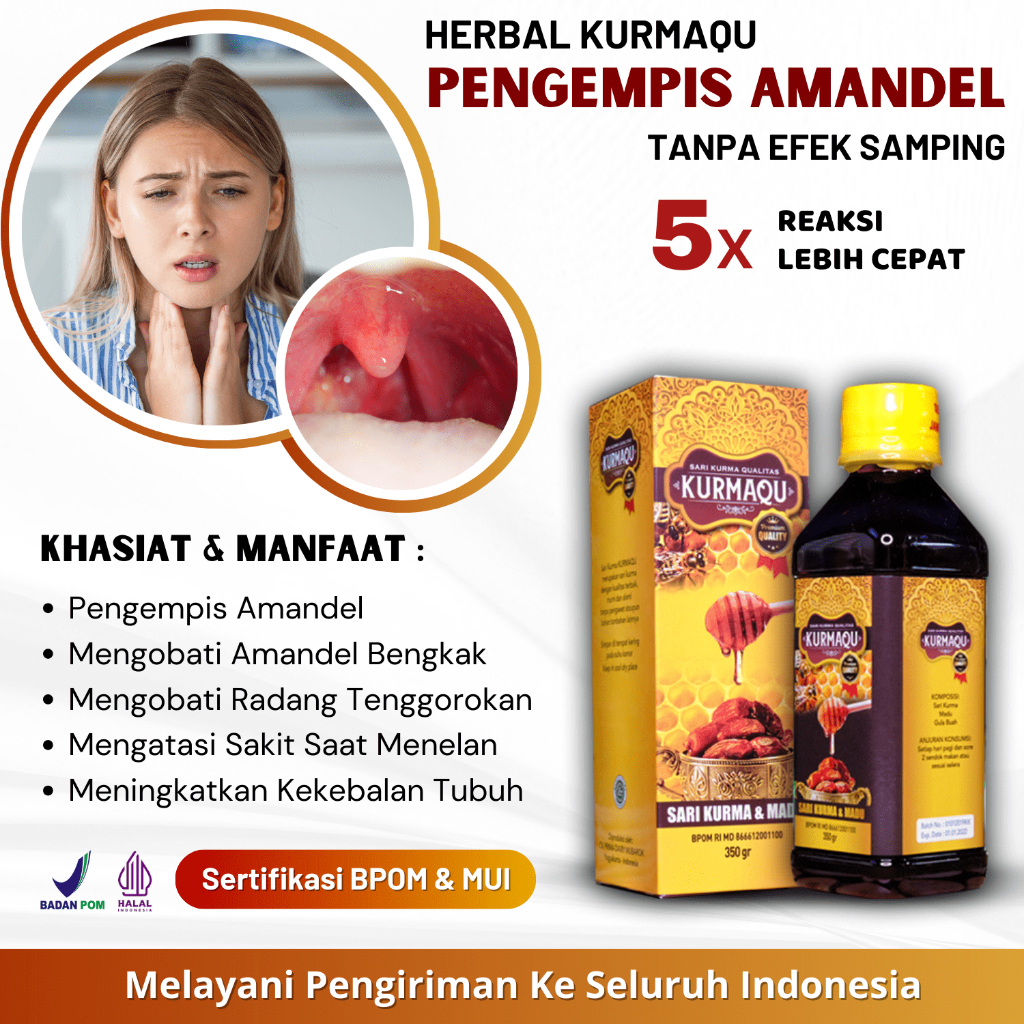 Jual Obat Amandel Untuk Anak Dan Dewasa Radang Tenggorokan Sakit Saat Menelan Herbal Madu ...