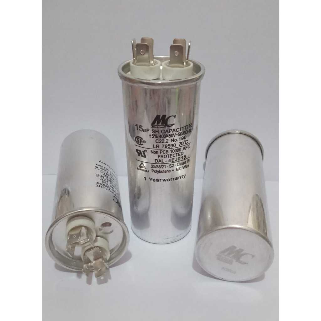 Jual KAPASITOR AC 15 MIKRO MERK MC | Shopee Indonesia