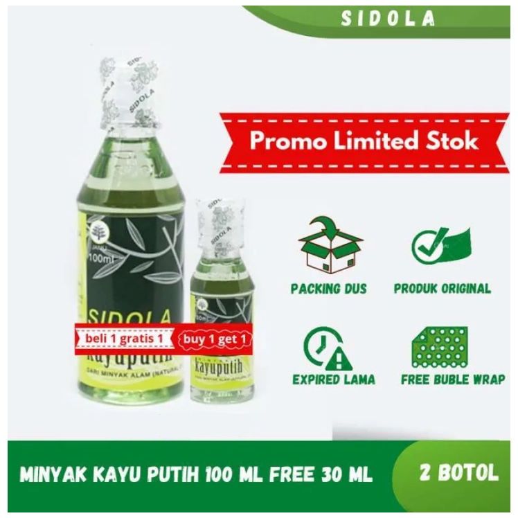 Jual Minyak Kayu Putih Sidola 100 ml FREE 30ml | Shopee Indonesia