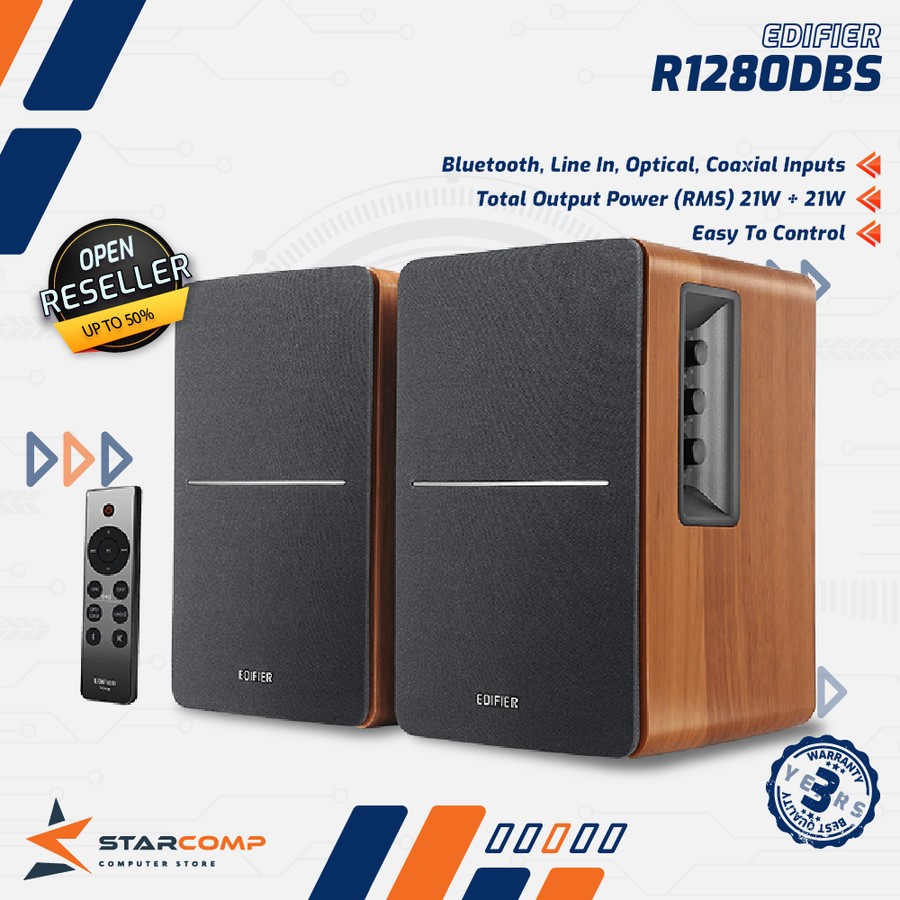 Jual EDIFIER R1280DBs 2.0 Active Bookshelf Speaker | Shopee Indonesia
