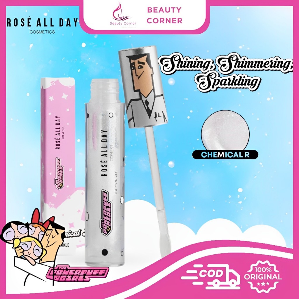 Jual Rose All Day Lip Sparkle Edition The Powerpuff Girls | Shopee ...