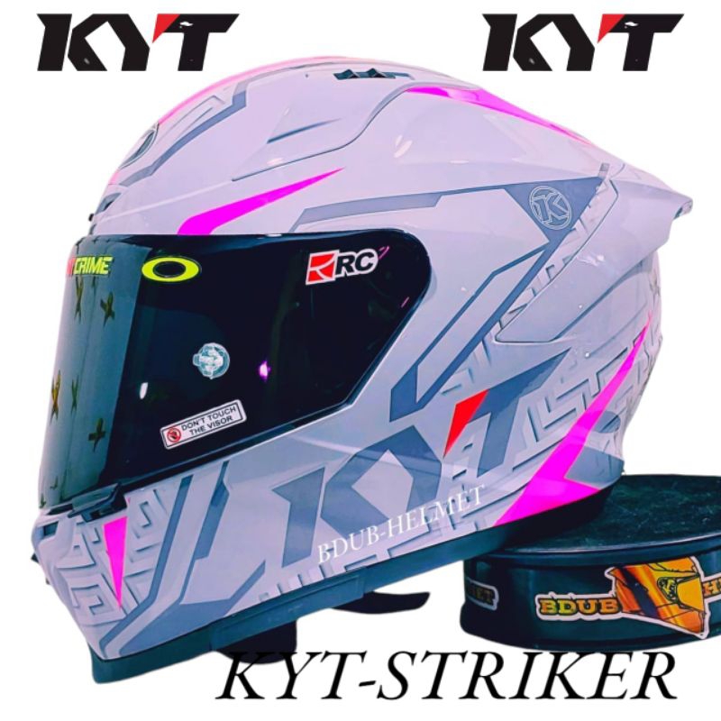 Jual Helm KYT striker #2 puxia paket ganteng | Shopee Indonesia