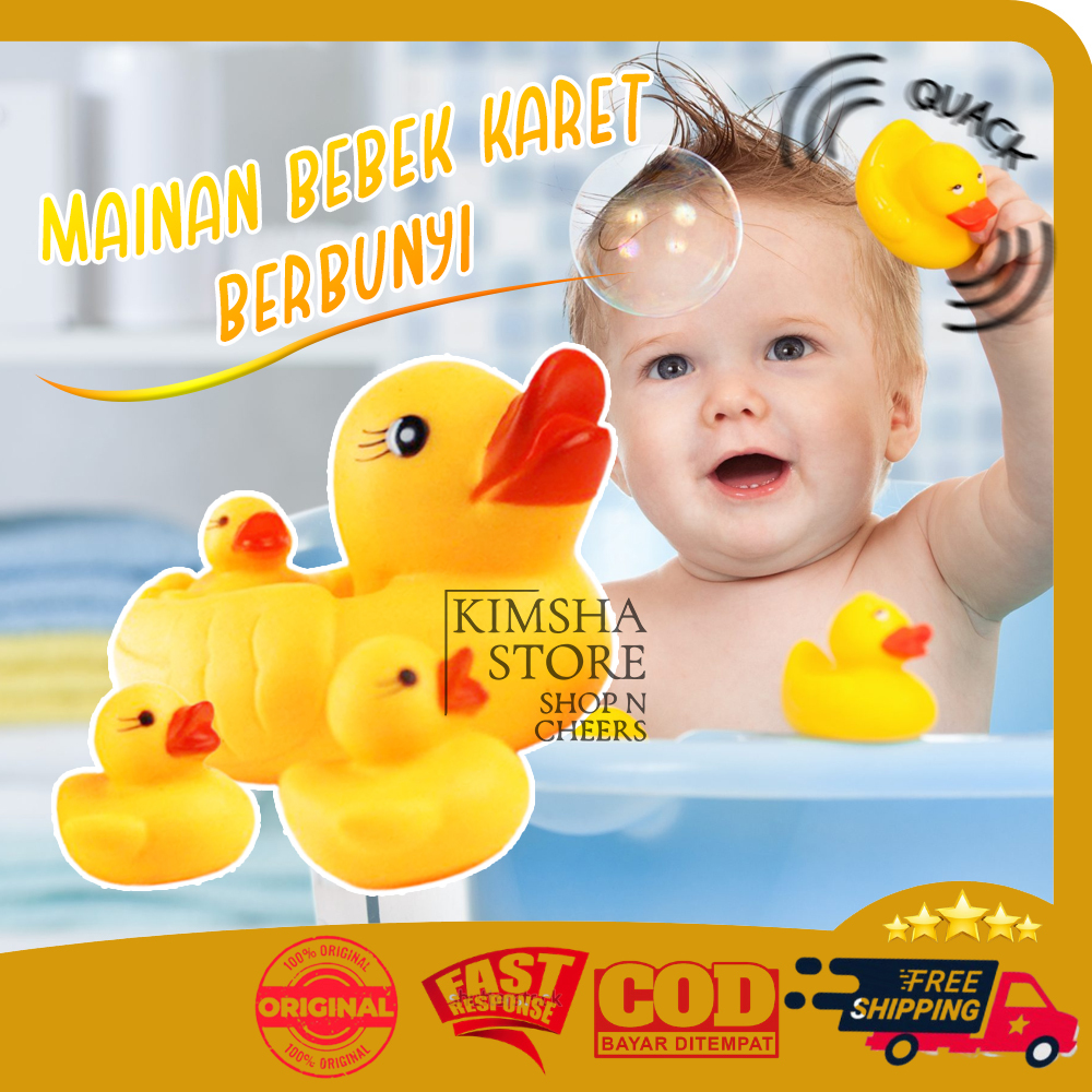Jual Mainan Karet Bebek Mainan mandi Bunyi untuk Anak baby | Shopee ...