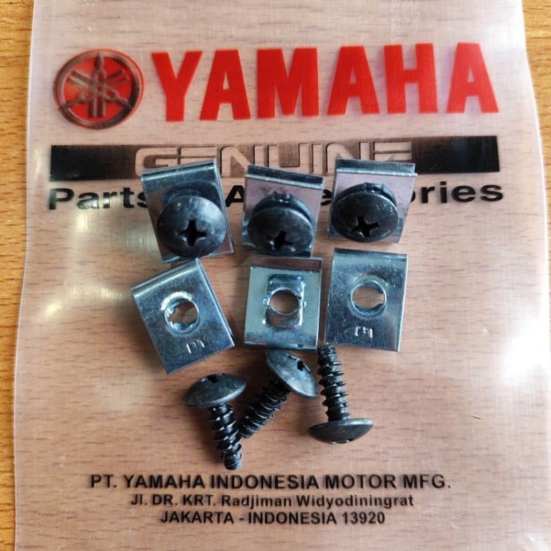 Jual 10set BAUT KLIP CLIP BODI MOTOR M5 YAMAHA ORIGINAL NMAX LEXI AEROX ...