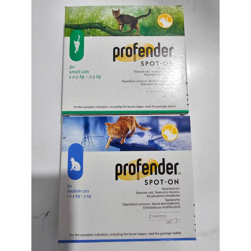 Jual Profender Spot On Small & Medium Cat Obat Cacing Kucing Tetes per ...