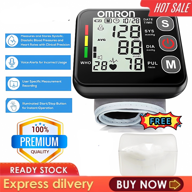 Jual Wrist Blood Pressure Digital Monitor Automatic Pressurization ...