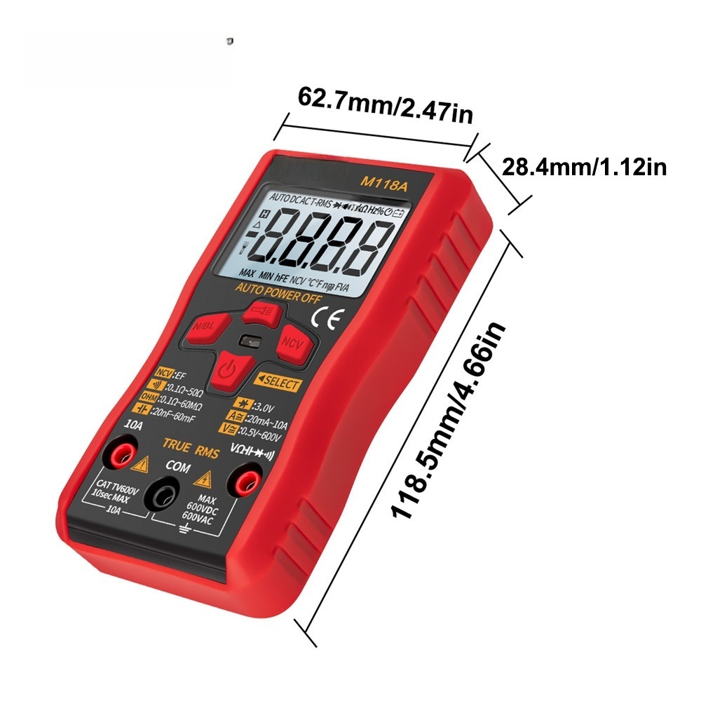 Jual ANENG M118A Auto Ranging Digital Multimeter High-Accuracy TRMS ...