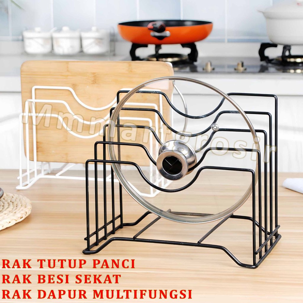 Jual Rak Tutup Panci / Rak Dapur Besi Sekat / Rak Dapur Multifungsi ...