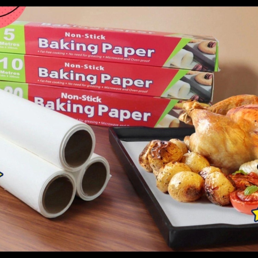 Jual Kertas Panggang Roti Baking Paper Roll Anti Lengket Non Stick Peralatan Pastry Dapur ...