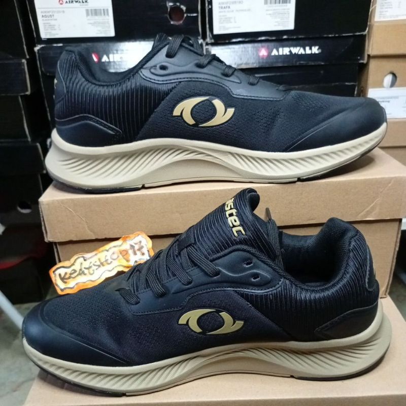 Jual Sepatu Astec Ivan walking black beige running shoes original ...