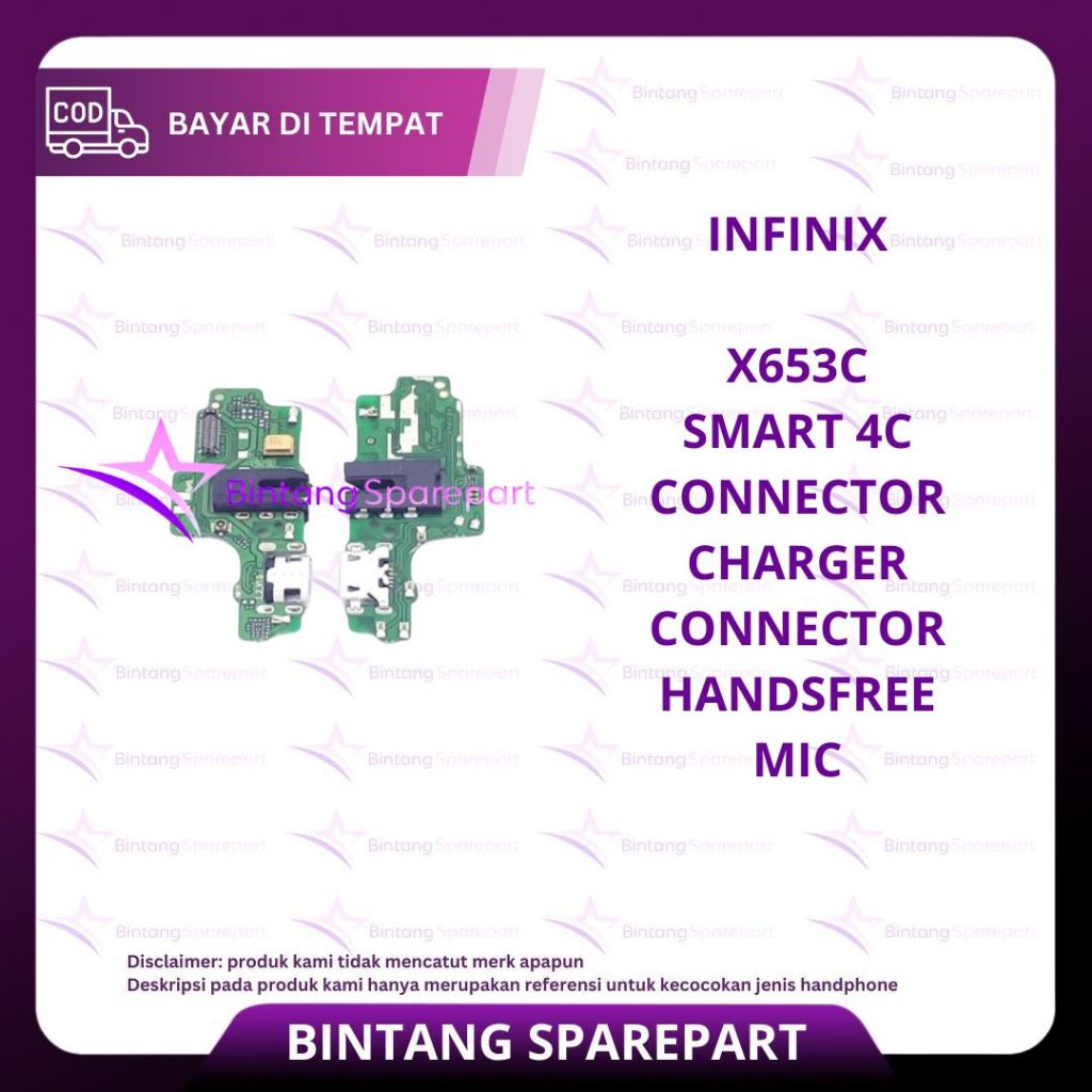 Jual FLEXIBEL INFINIX X653C + CONNECTOR CHARGER + CONNECTOR HANDSFREE ...