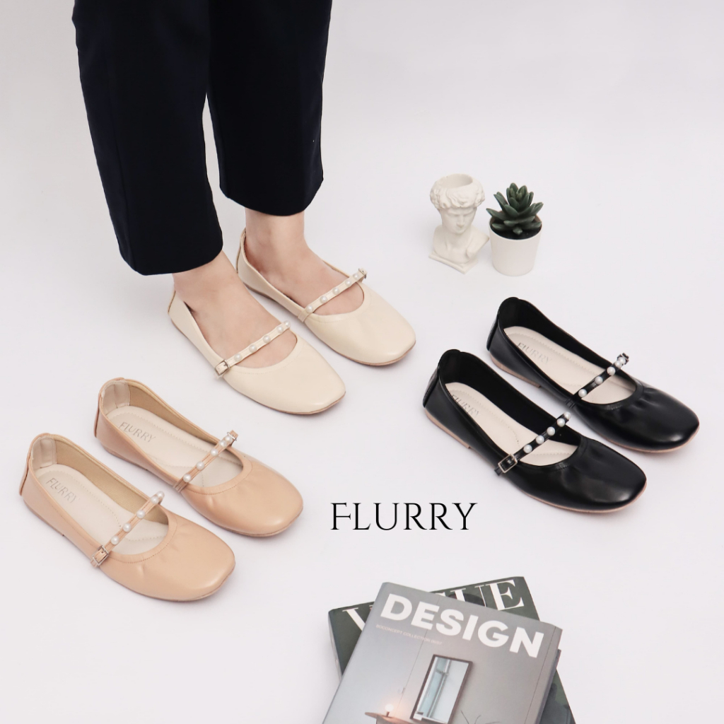 Jual Flurry Flatshoes Alura Wanita Mutiara Terbaru Flat Shoes Wanita ...