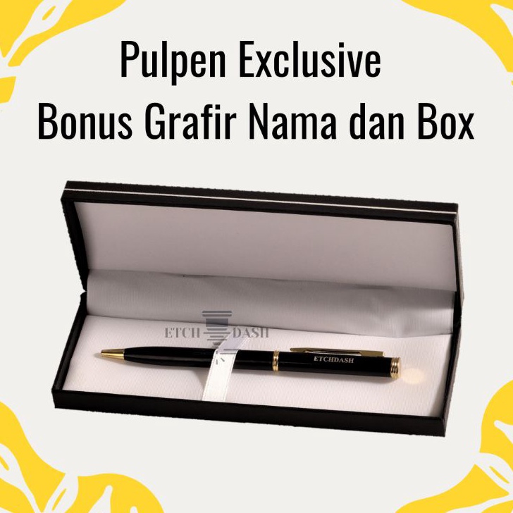 Jual SPECIAL PROMO Pulpen Eksklusif Free Grafir NamaLogo Box Pulpen ...