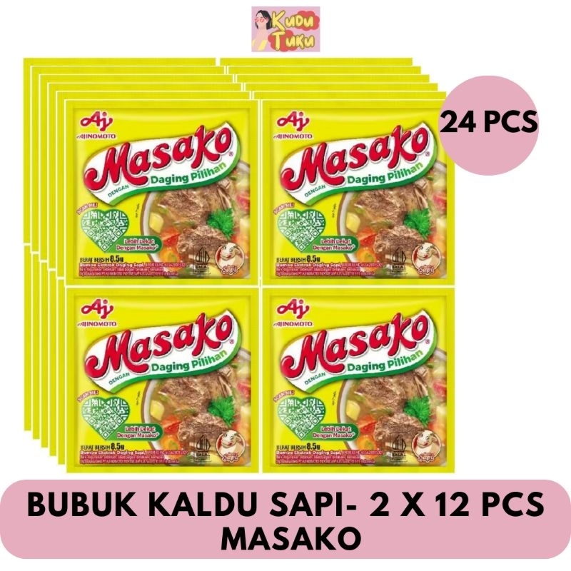 Jual 24 PCS - MASAKO BUMBU KALDU SAPI 8.5g - MASAKO KALDU BUBUK RASA ...
