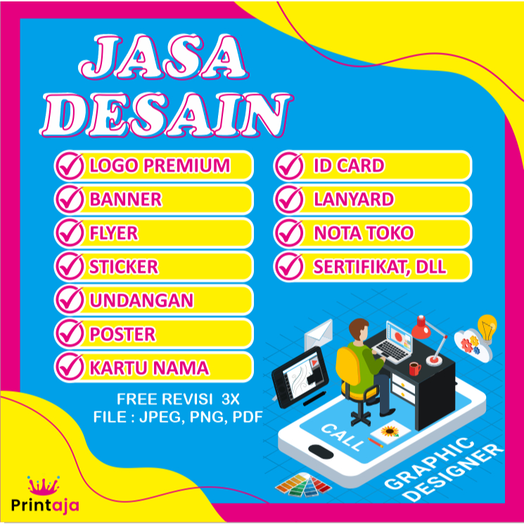 Jual JASA DESAIN GRAFIS, DESAIN LOGO, BANNER, SPANDUK, BROSUR, STIKER ...