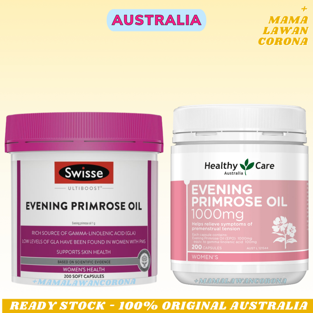 Jual Healthy Care Evening Primrose Oil 200 Capsules / Swisse Uliboost ...