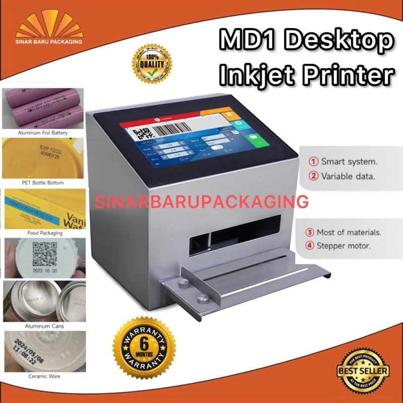 Jual Mesin Coding Expired Inkjet Printer MD1 Desktop Barcode Qrcode ...