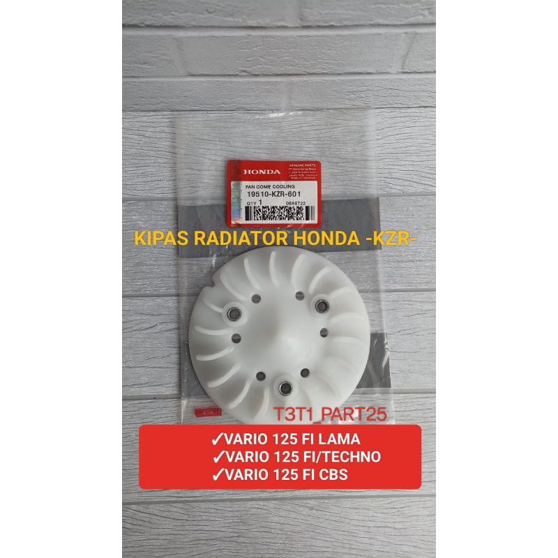 Jual Kipas radiator (KZR) Honda Vario 125 fi lama (2012/2013/2014 ...