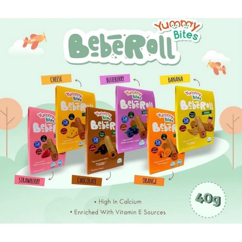 Jual YUMMY BITES BEBEROLL BABY SNACK 40 gr / SNACK BAYI MPASI / BISKUIT ...