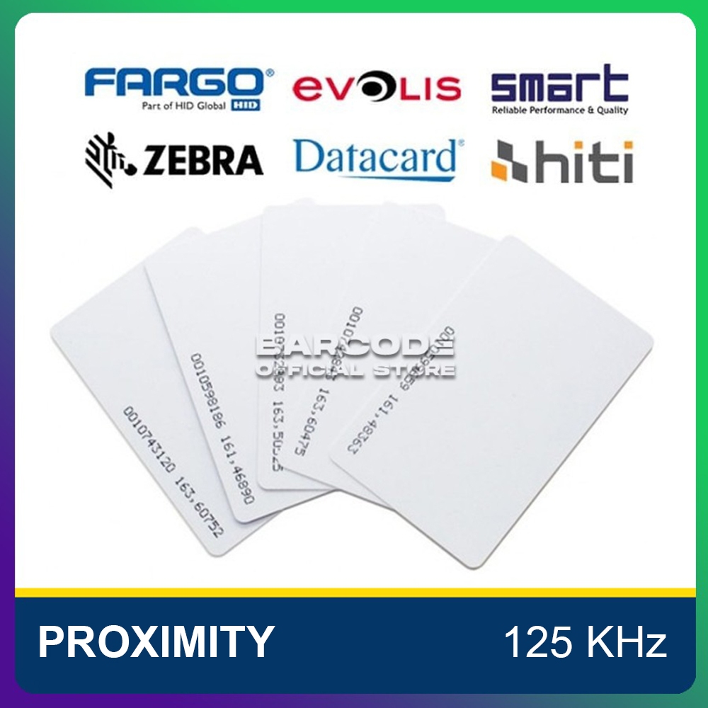 Jual KARTU BLANK ID CARD PRINTER PVC RFID PUTIH POLOS 125 KHZ ...