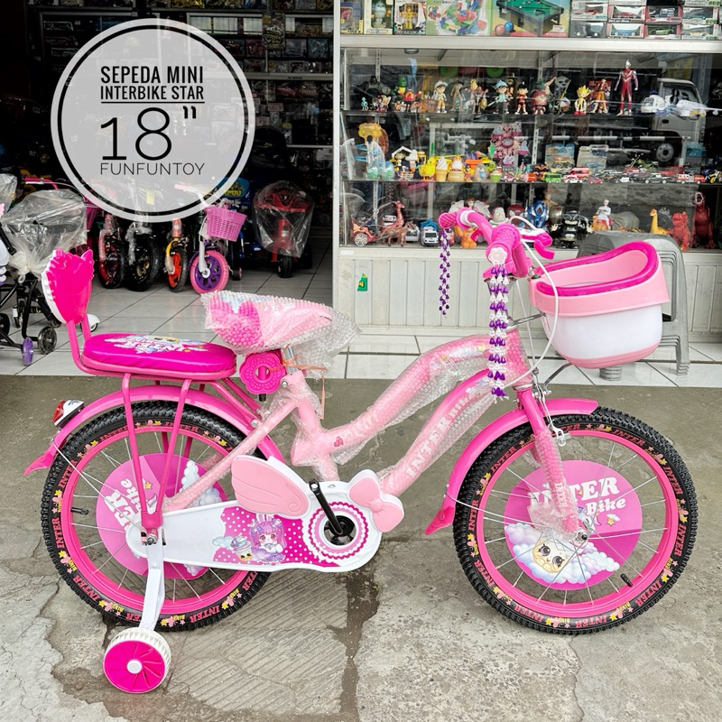 Jual sepeda anak perempuan mini 18 interbike star | Shopee Indonesia