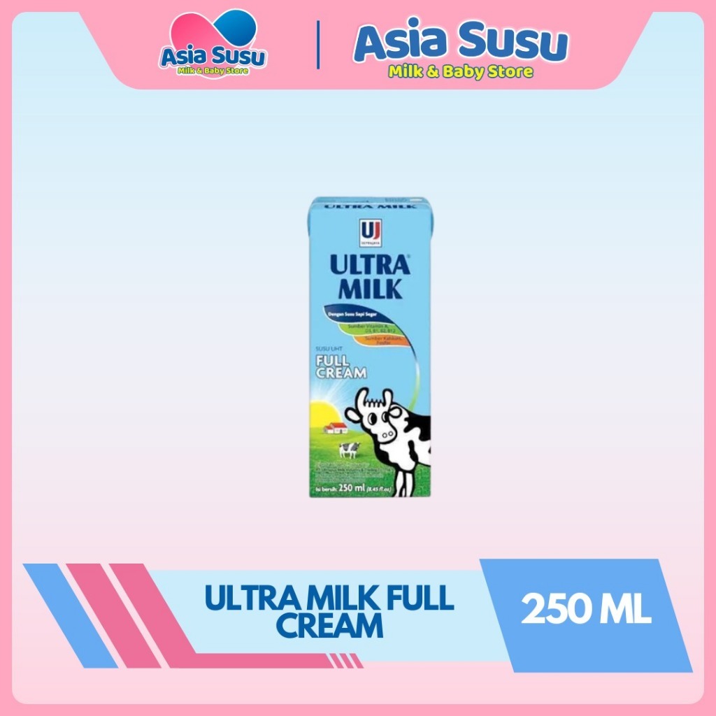 Jual ULTRA MILK SUSU UHT / FULL CREAM 250ML | Shopee Indonesia