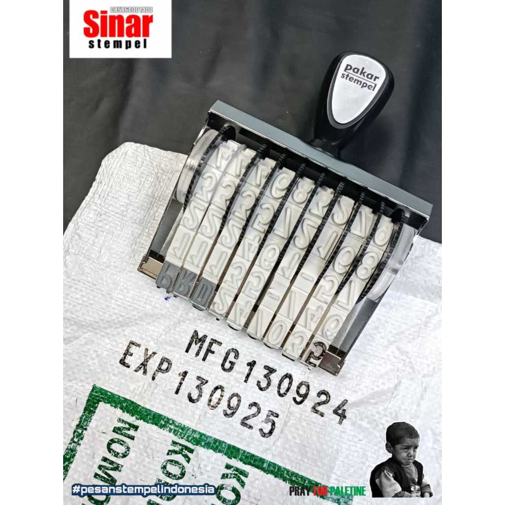 Jual Jual Stempel Putar Kode Produksi Tanggal EXP untuk Karung, Plastik ...