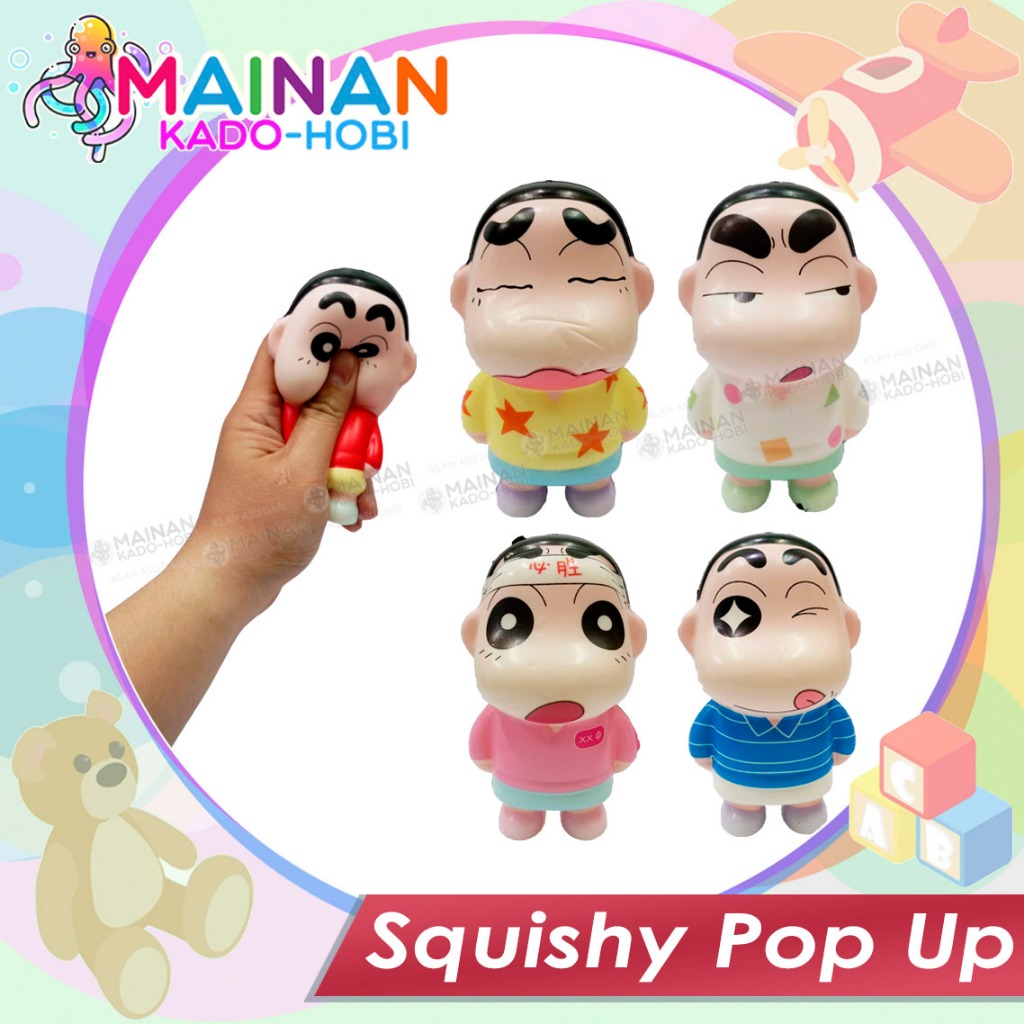 Jual HADIAH MAINAN ULANG TAHUN ANAK SQUISHY POP UP KARAKTER CRAYON ...