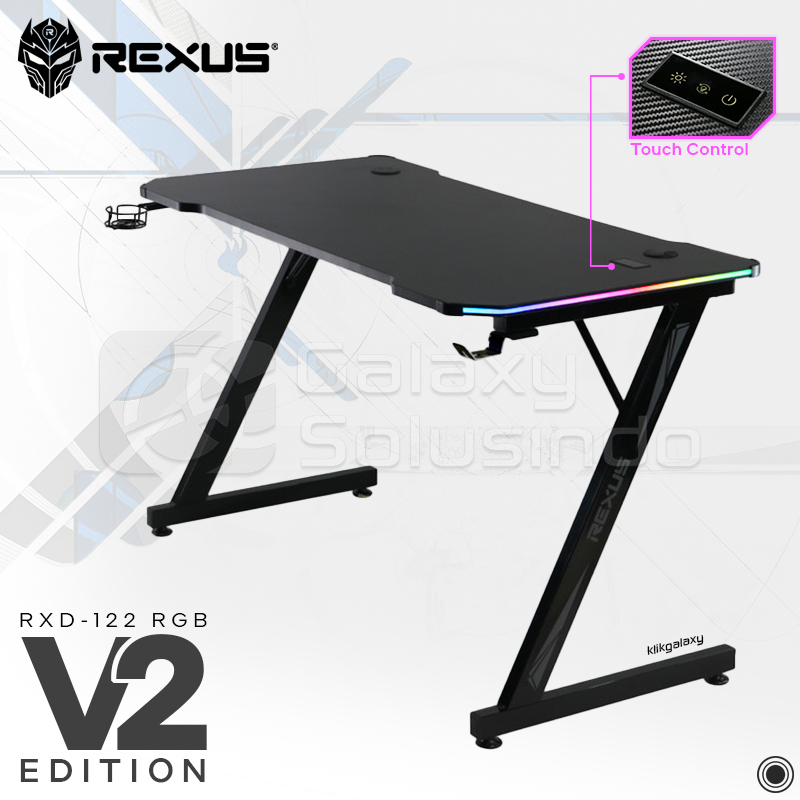 Jual Rexus DIRA V2 RGB Gaming Desk - Meja | Shopee Indonesia