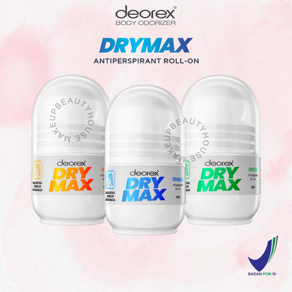 Jual DEOREX DryMax Deodoran - Original | Gentle | Extra | Clinical AntiPerspirant Deodorant Roll ...