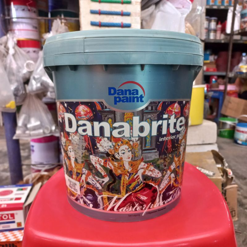 Jual CAT TEMBOK INTERIOR DANABRITE-DANAPAINT PUTIH 5KG/READY STOCK ...