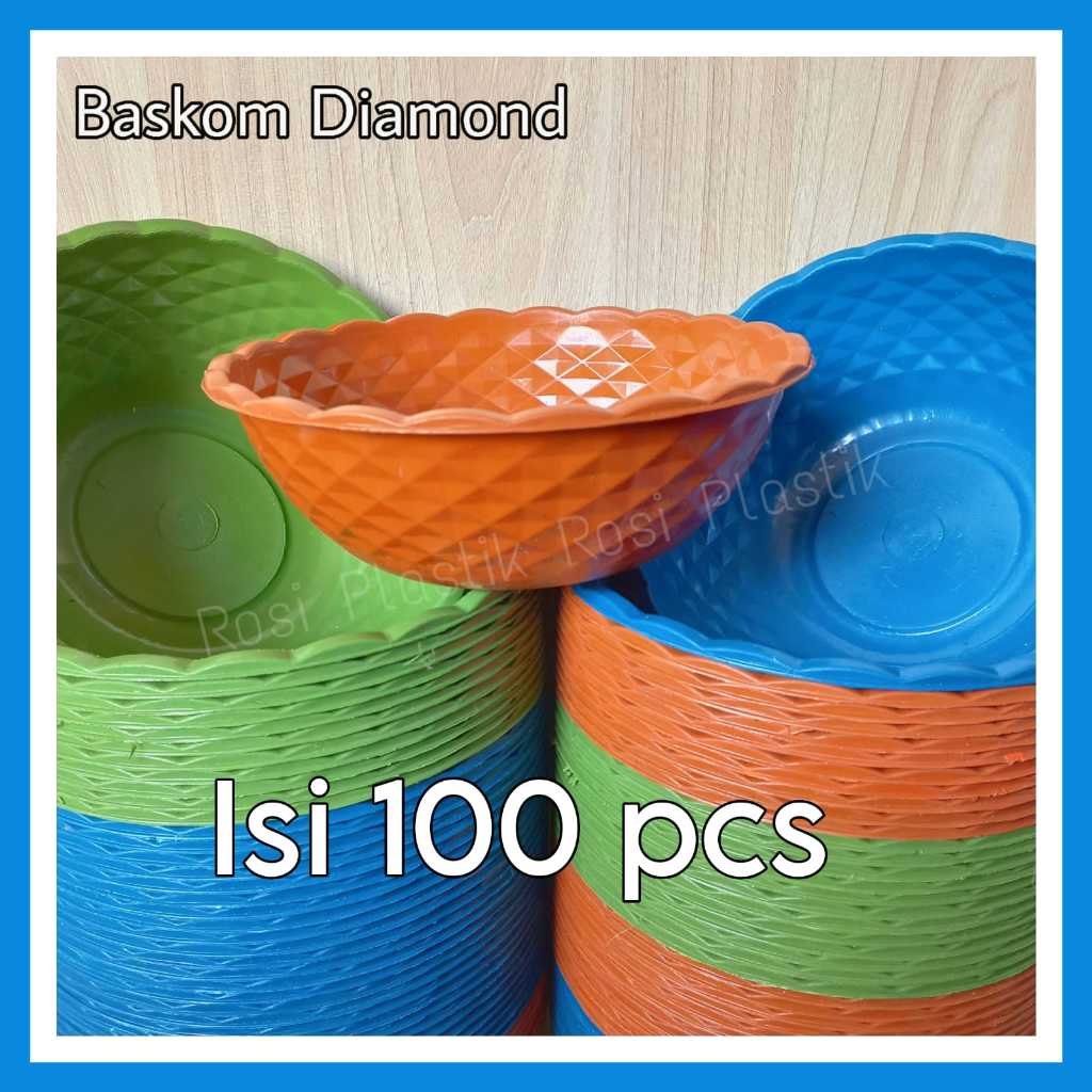 Jual [100 pcs] Baskom Diamond 10 / Basin Nasi Hajatan Berkat Waskom ...