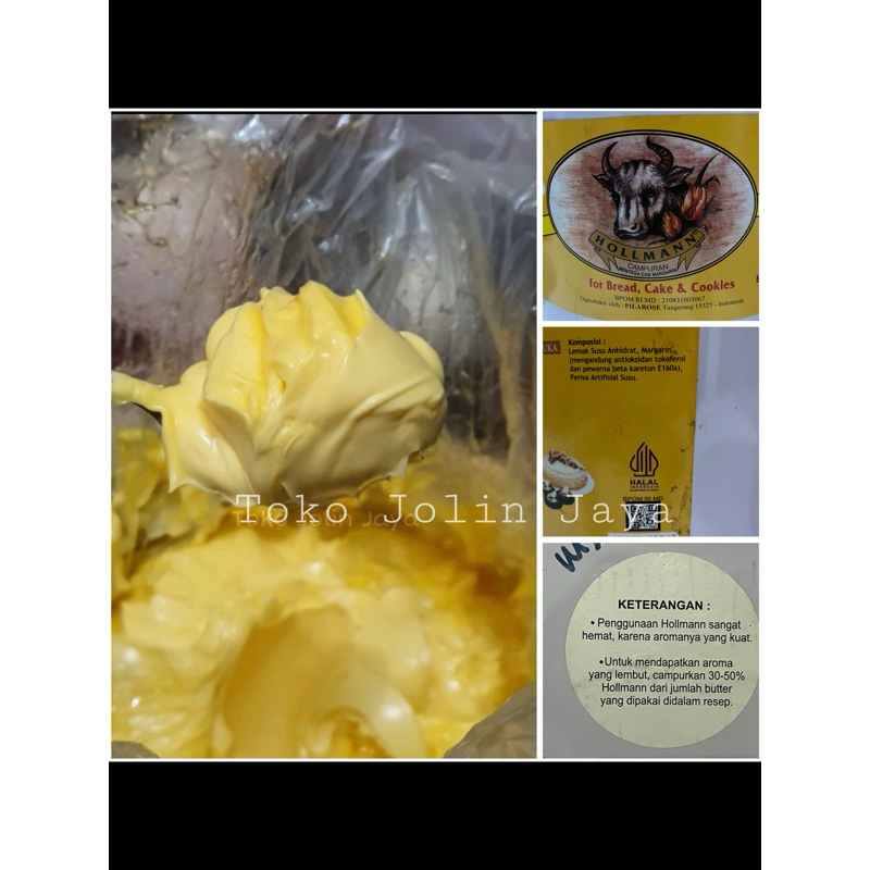 Jual 500g butter Hollmann / Holmann butter for bread, cake, cookies ...