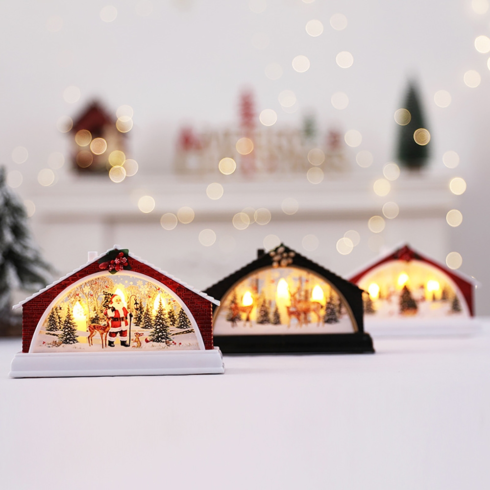 Jual Pajangan Natal Christmas Village Lampu Warm White Kado Gift ...