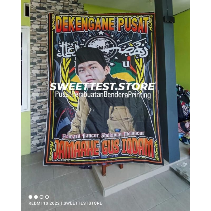 Jual 1 HARI JADI + FREE STICKER, BENDERA PRINTING CUSTOM SOLO, CETAK ...