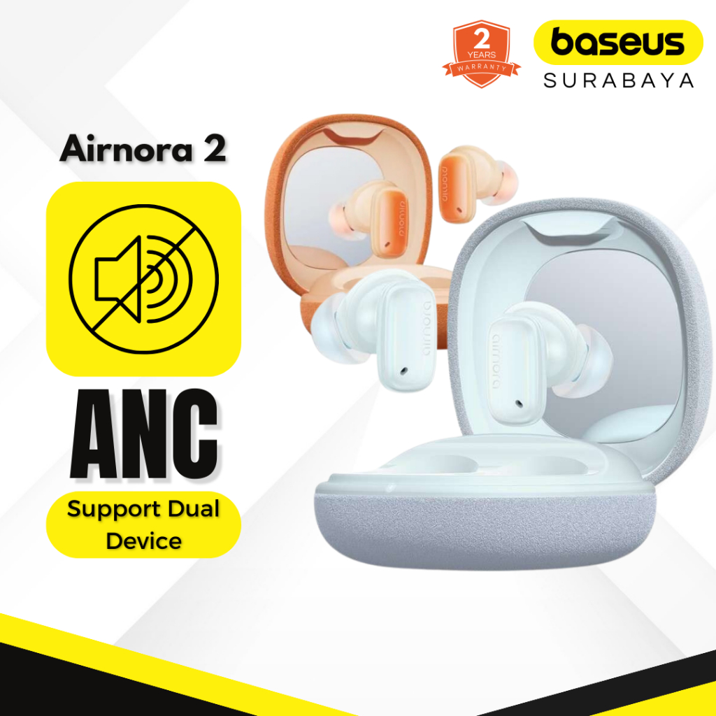 Jual Baseus AirNora 2 True Wireless Earphones TWS Active Noise ...