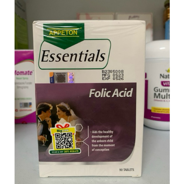 Jual Appeton Essentials Folic Acid 90 Tablets | Shopee Indonesia