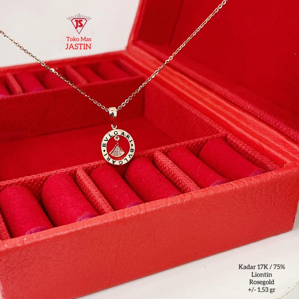Jual liontin new fashion rosegold kadar 17k/750 | Shopee Indonesia