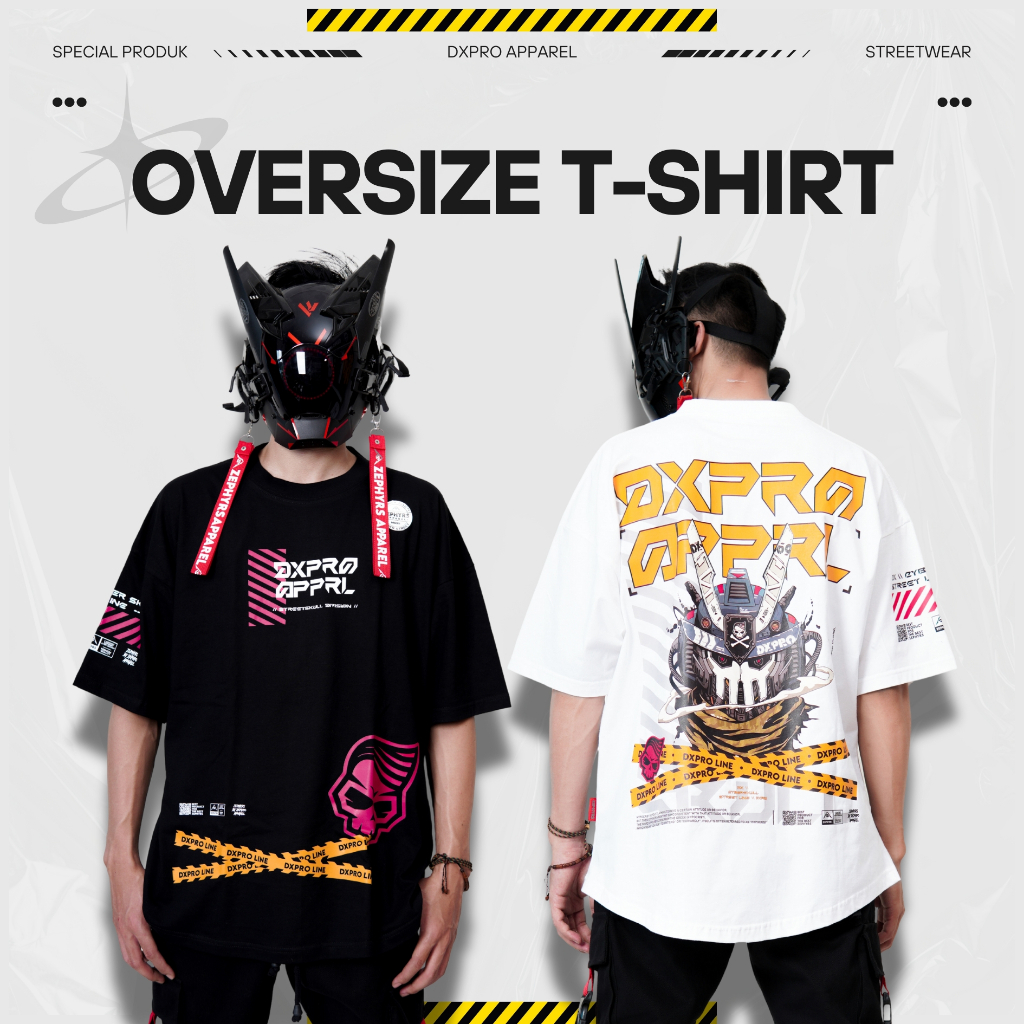Jual Baju Kaos Oversize Dxpro Cyber Skull Heavy Cotton 20s | Shopee ...
