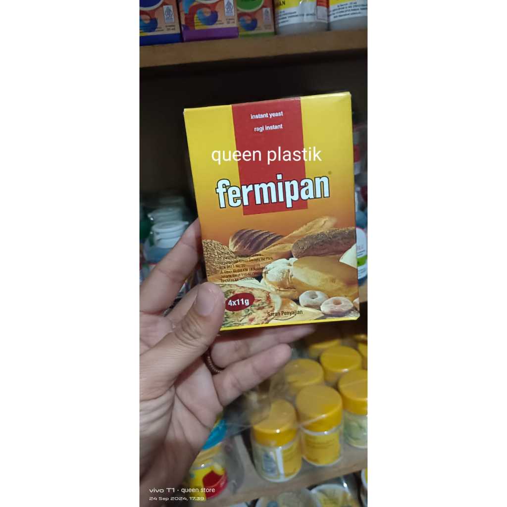 Jual Fermipan Ragi Instan 1 Box (Isi 4 Sachet) Pengembang Roti Donat ...