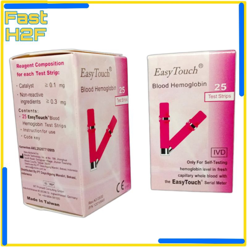Jual Strip Cek Hemoglobin Easy Touch/Strip Hemoglobin/Strip Easy Touch ...