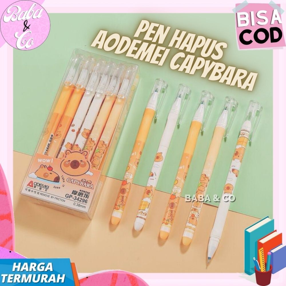 Jual PEN HAPUS CAPYBARA AODEMEI LUCU UNIK PULPEN AODEMEI ERASEABLE PEN ...