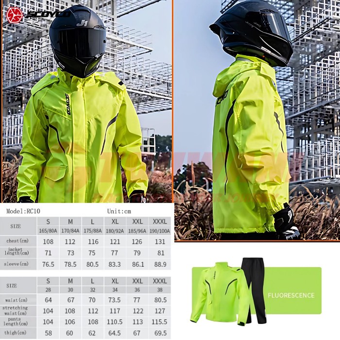 Jual Jas Hujan Scoyco RC10 Raincoat Yellow Kuning | Shopee Indonesia