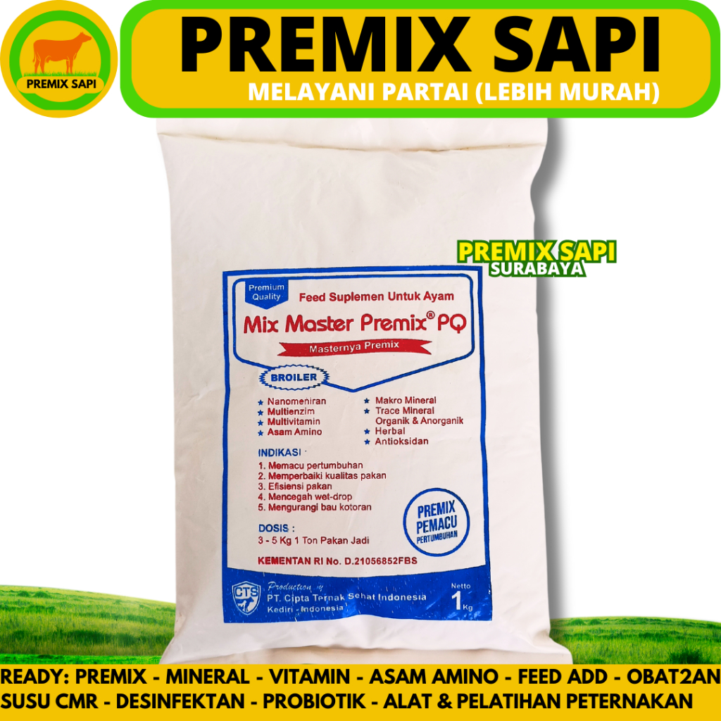 Jual MIX MASTER PREMIX BROILER 1 KG - Premix Ayam Broiler Pedaging ...