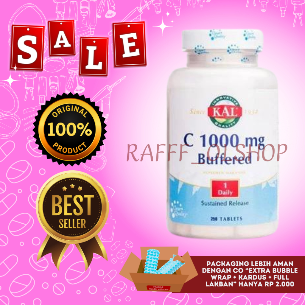 Jual Kal C 1000 Buffered 250 KAPSUL | Shopee Indonesia