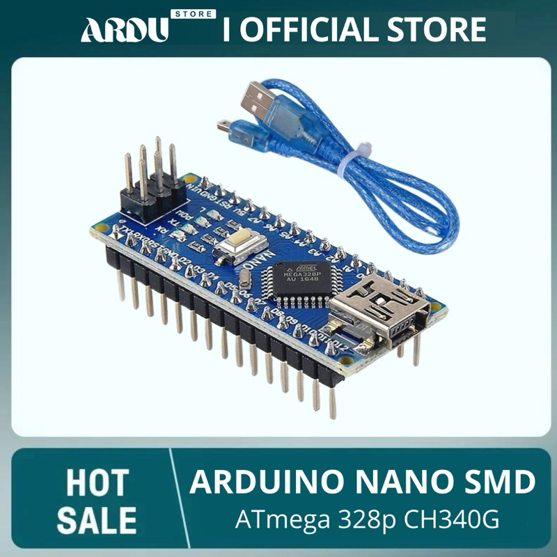 Jual Arduino Nano V3 Free Kabel Usb | Shopee Indonesia
